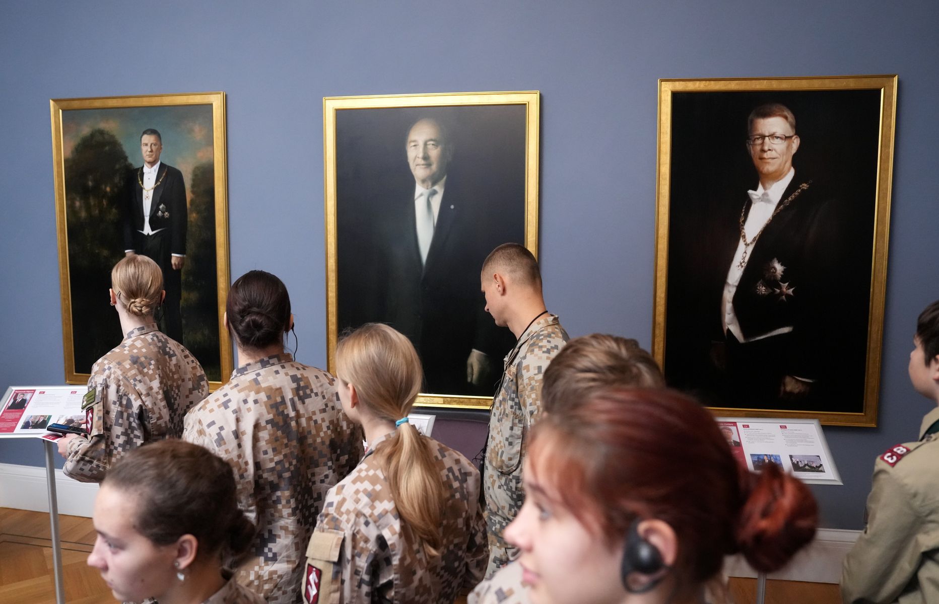 FOTO Simboliskais Rīgas pils atvēršanas pasākums