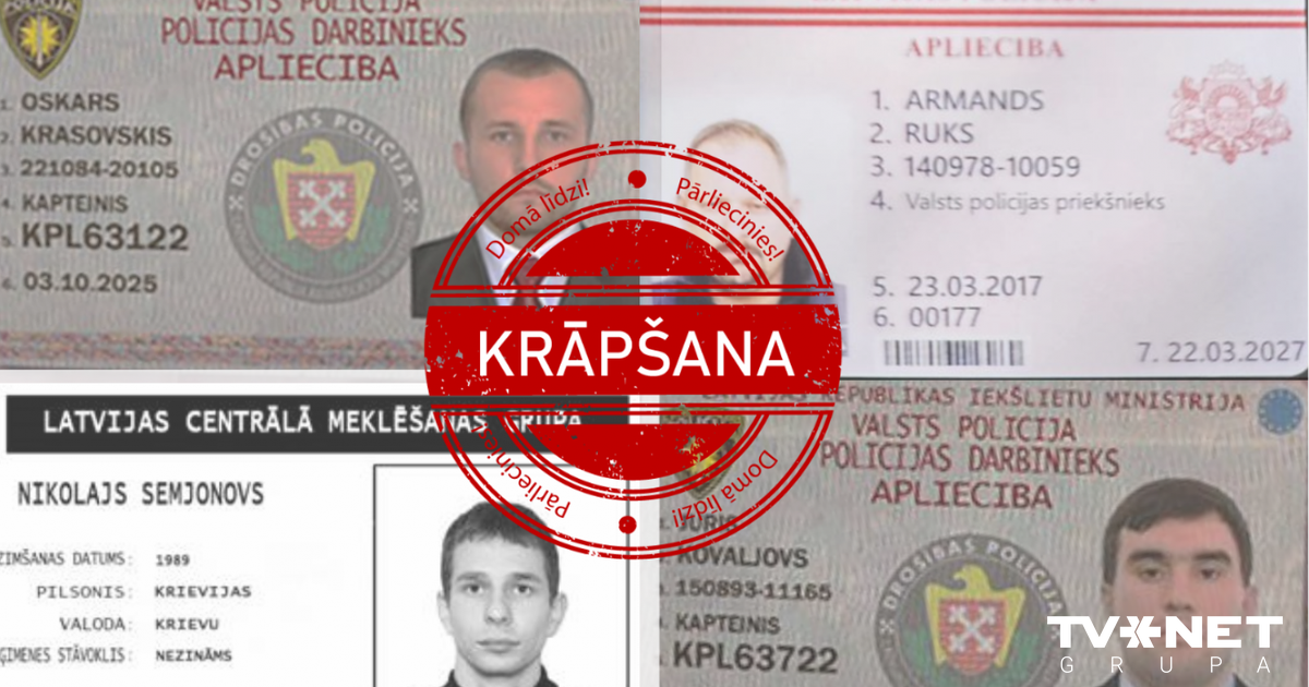 Policija: krāpnieki arvien biežāk uzdodas par policistiem un izmanto ...