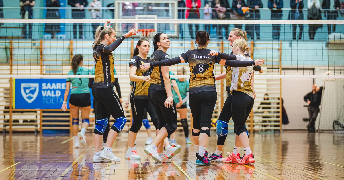 GALERII Saaremaa võrkpalli naiskond pidi tunnistama Neemeco paremust