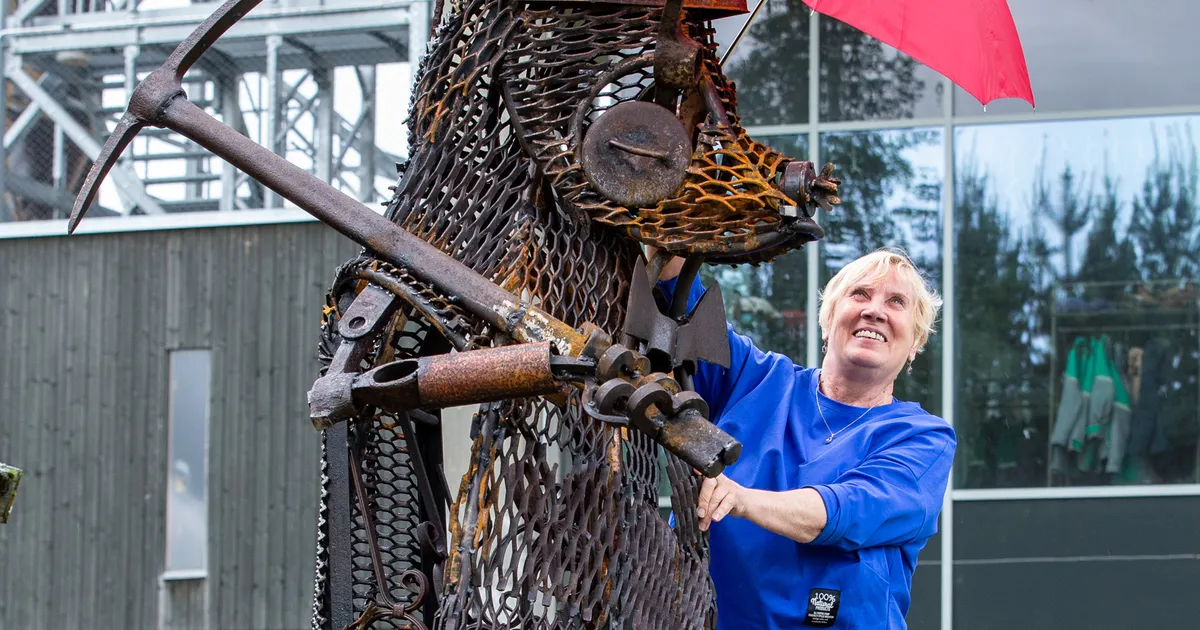 Kaevandusmuuseumisse juhatab nüüd vanarauast mutt-kaevur