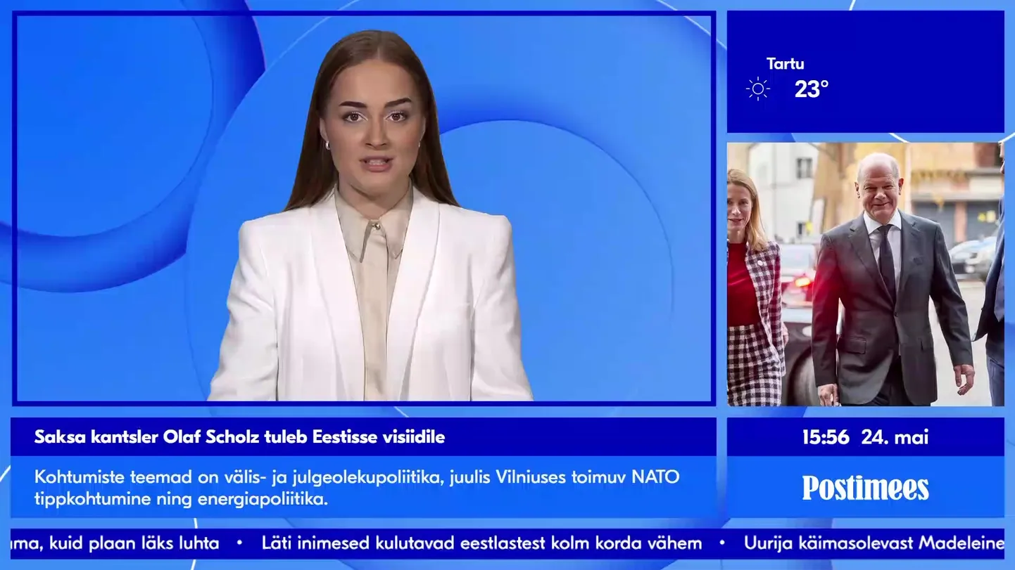 POSTIMEHE TELEUUDISED Saksa kantsler Olaf Scholz tuleb Eestisse visiidile