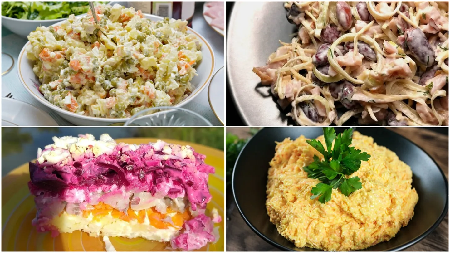 Pupiņas, rasols un ne tikai: 10 salāti svētku galdam