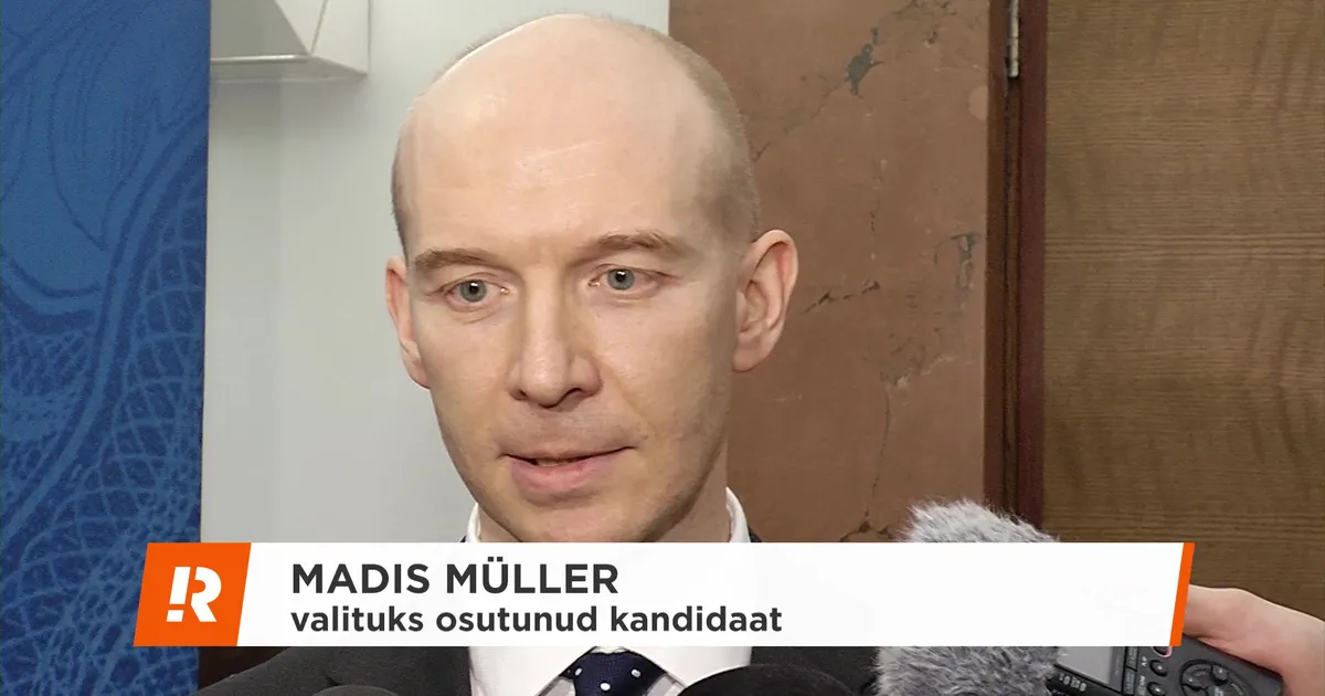 Reporter: Eesti Panga uus presidendikandidaat on Madis Müller