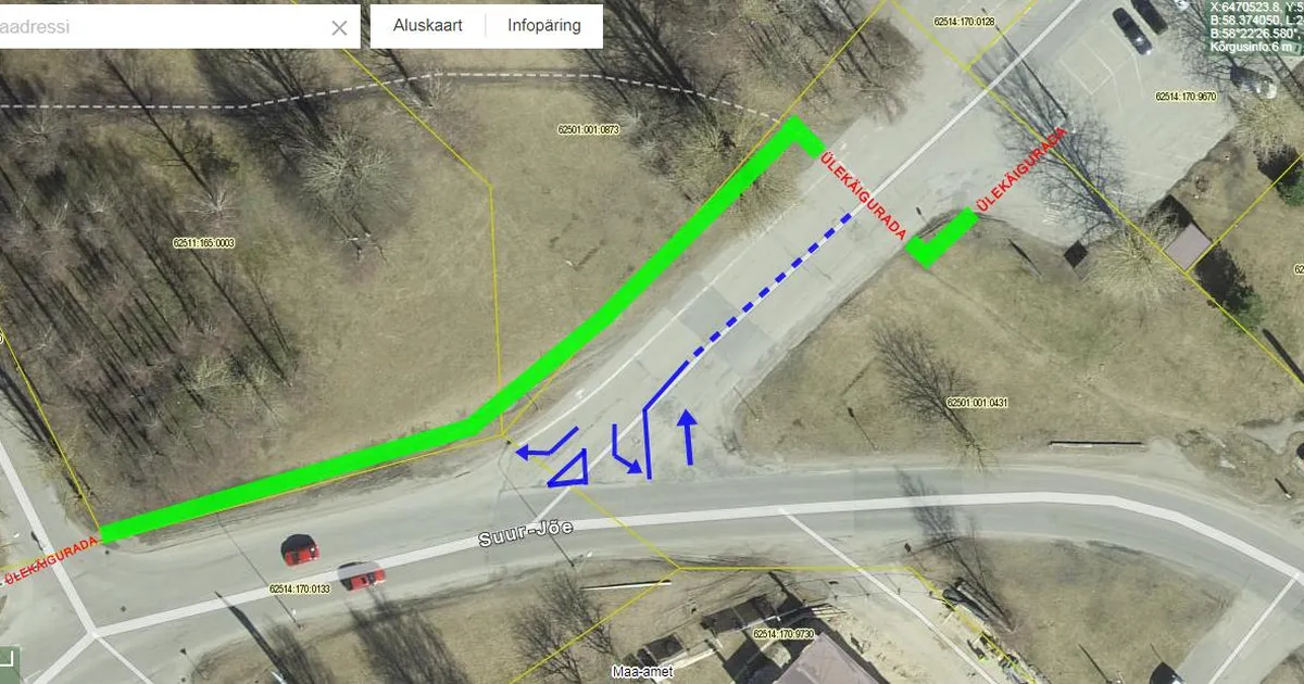 Kanpol plaanib ehitada Suur-Jõe tänavale kõnnitee