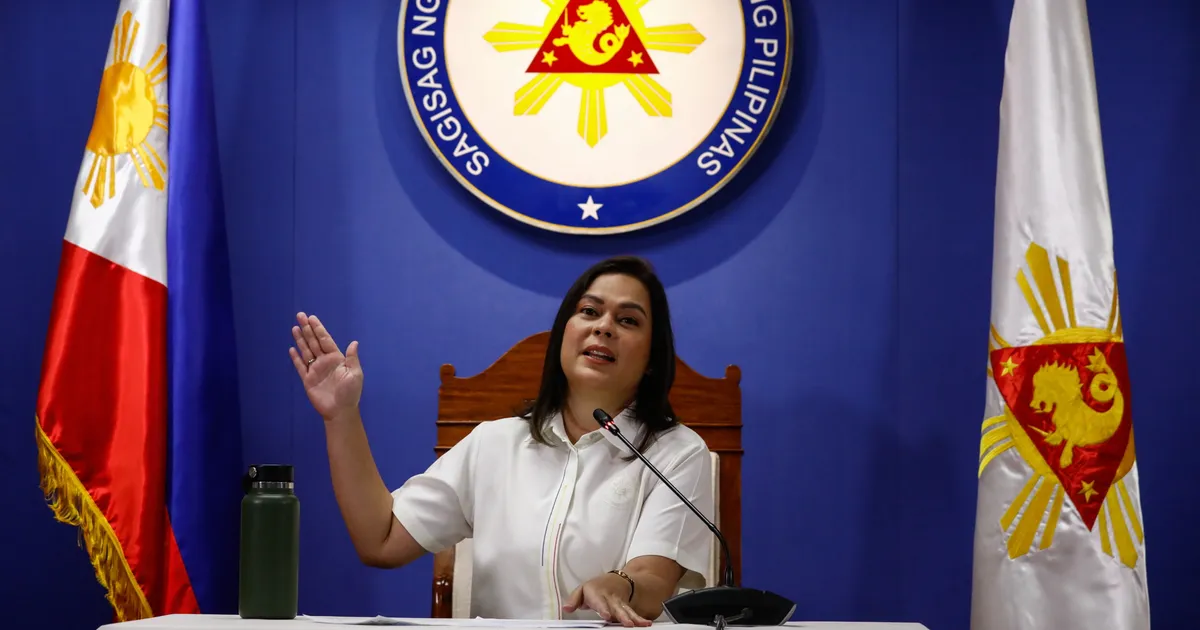 Filipiinide asepresident: värbasin presidendi vastu palgamõrvari