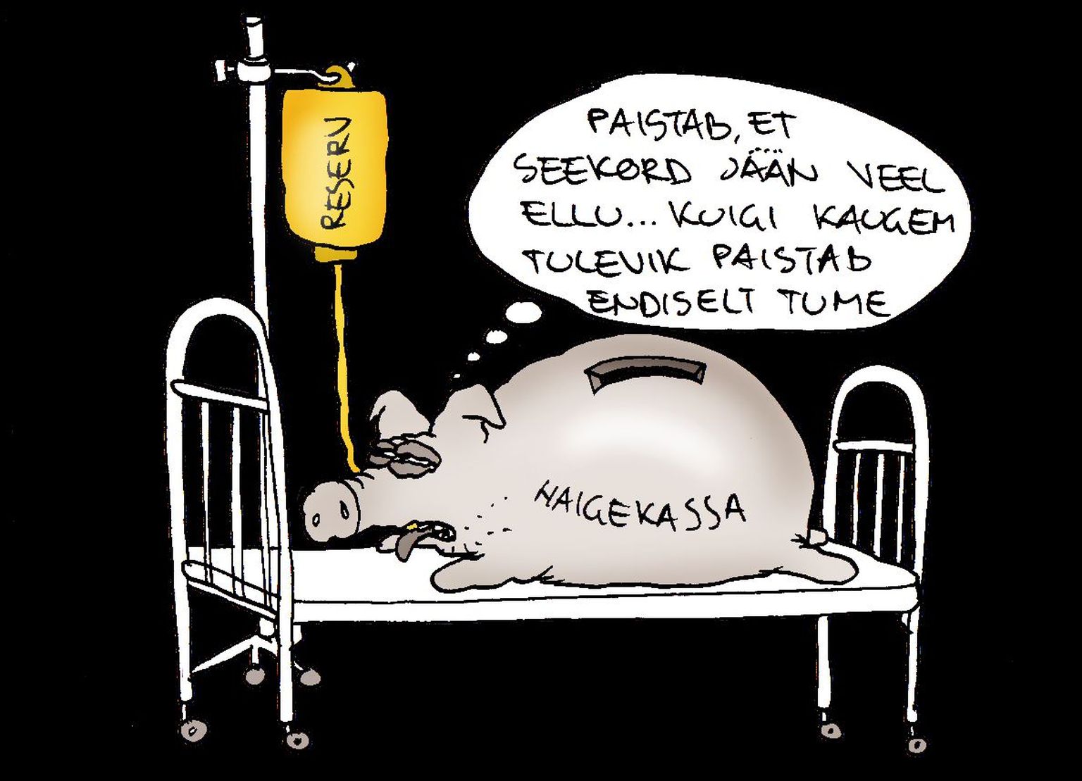 Päeva karikatuur: haigekassa katab puudujäägi reservidest - Arhiiv ...