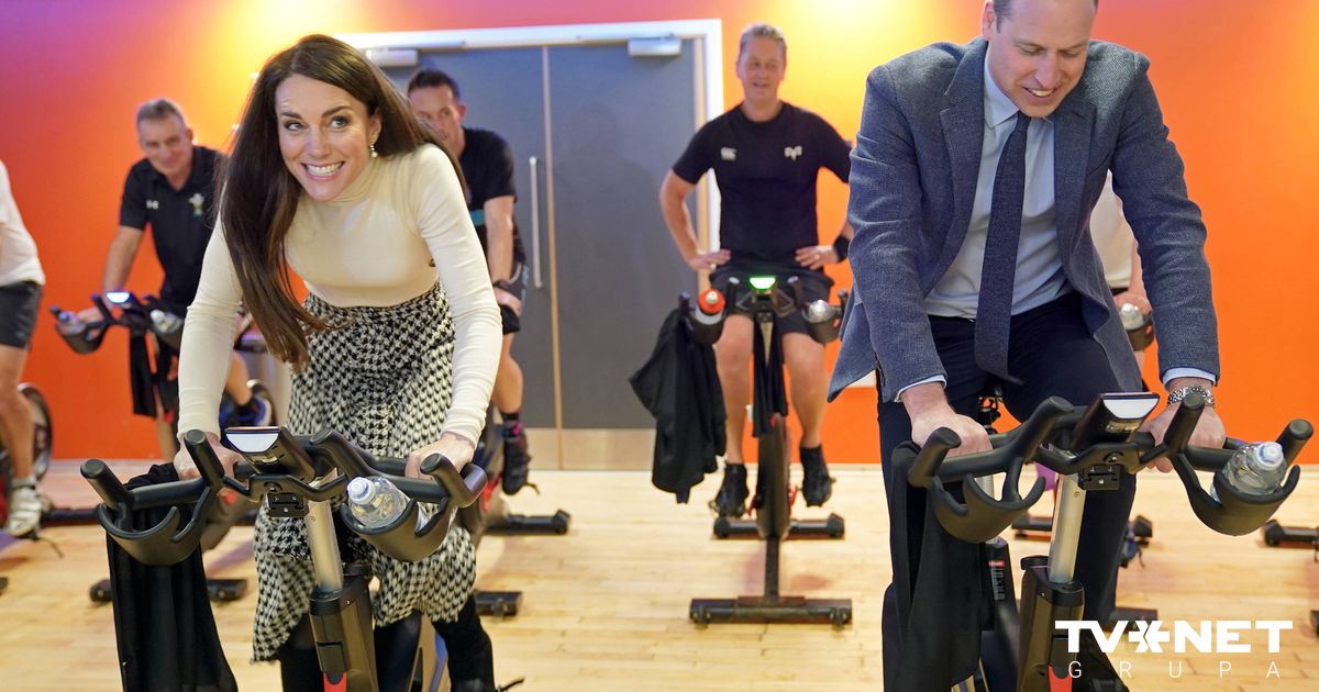 Velsas princese sacīkstēs uz velotrenažiera "izgriež pogas" princim ...