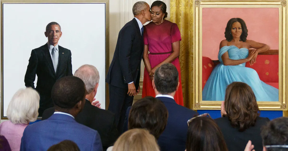 FOTOD JA VIDEO Valge Maja sai Barack ja Michelle Obama ametliku ...