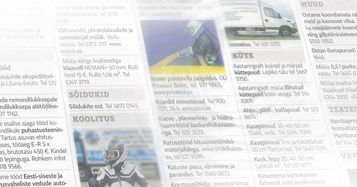 Kuulutused, 26. märts 2018