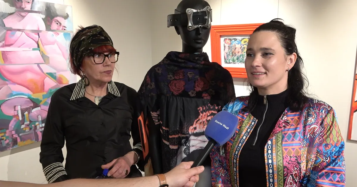 VIDEO Mare Liigand ja Margret Paide avasid Raegaleriis näituse "Rabarber"