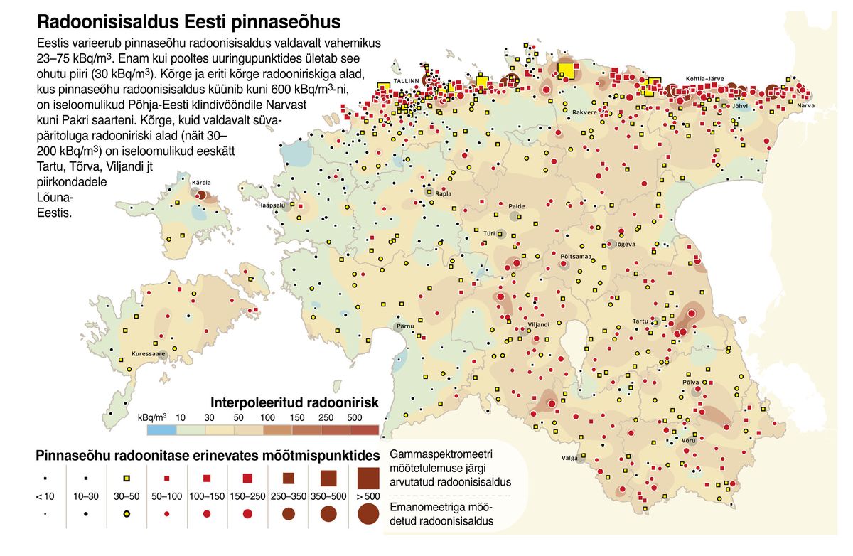 Radoon - salajane mürkgaas, mis levib kodudes üle Eesti